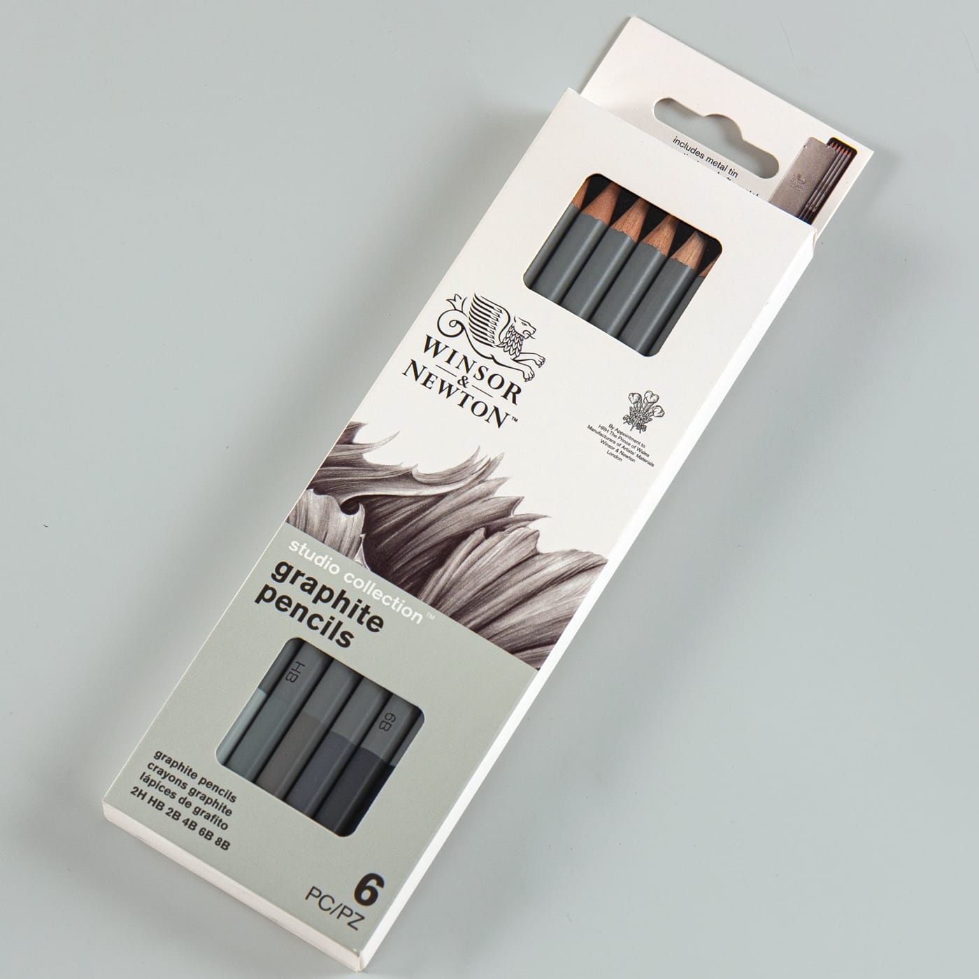 Set di 6 matite di grafite della collezione Studio Winsor&Newton - L ...